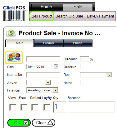 Web POS | Adding Customers to Invoices – ClickPOS